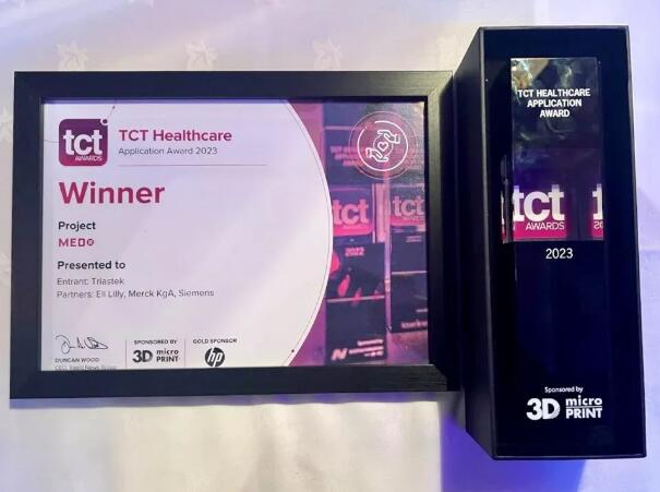 三迭纪荣获「2023 TCT Awards 最佳医疗应用奖」 以MED技术引领数字化制药 - 3D科学谷